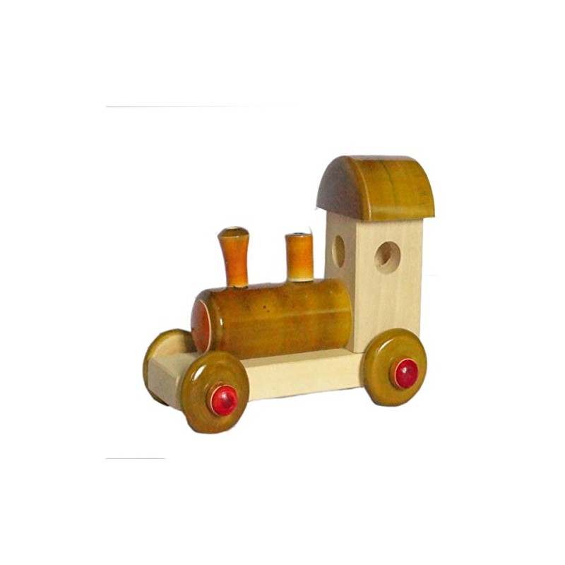 Funwood Games Wooden Rail Steam Engine Vintage Toy - Classic and ...