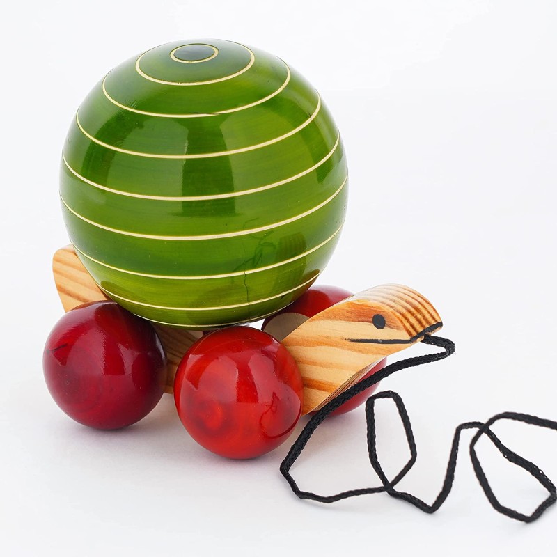 Super Tortoise Pull Along Wooden Toy for Children | Eco-Friendly Toys ...